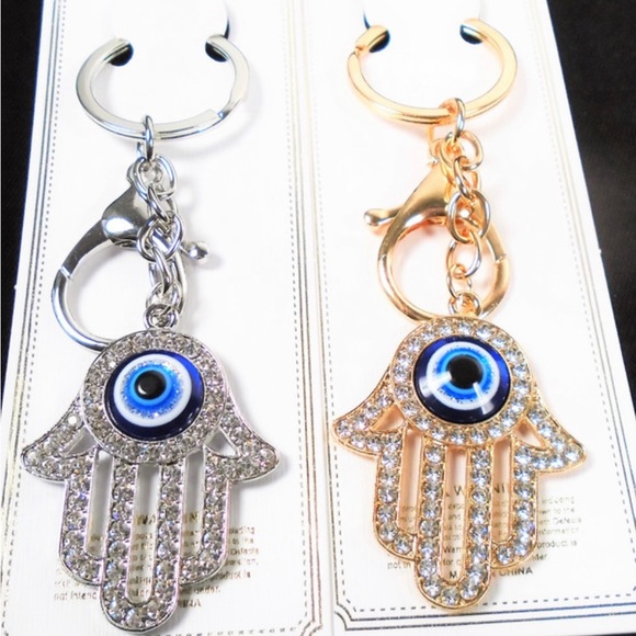 Accessories | Evil Eye Of Protection Silver Or Gold Keychains | Poshmark